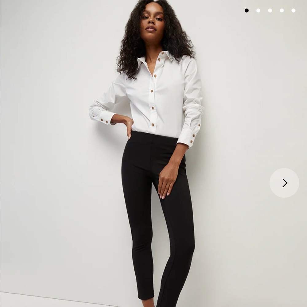 Veronica Beard Zip Back Scuba Pants In Navy Size 4 Gem 2467